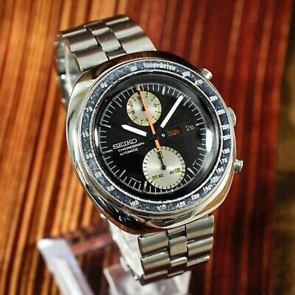 ALL ORIGINAL SEIKO 6138-0011 UFO CHRONOGRAPH LARGE AUTOMATIC QUICKSET ...