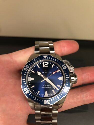 HAMILTON KHAKI NAVY FROGMAN H77705145 NUOVO 1 MESE DI VITA | WatchCharts