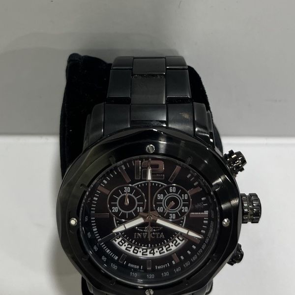 Invicta Trinite Mens Watch Swiss Movement Model 0153 All Black Needs ...