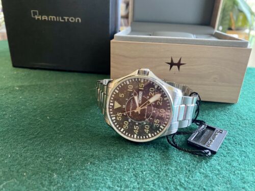 Hamilton Khaki Aviation Pilot H64715135 46mm Interstellar Cooper ...