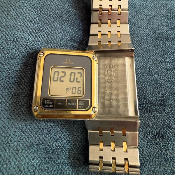 RARE OMEGA Equinoxe Double Face Combi Digital Analog Dual Watch ...