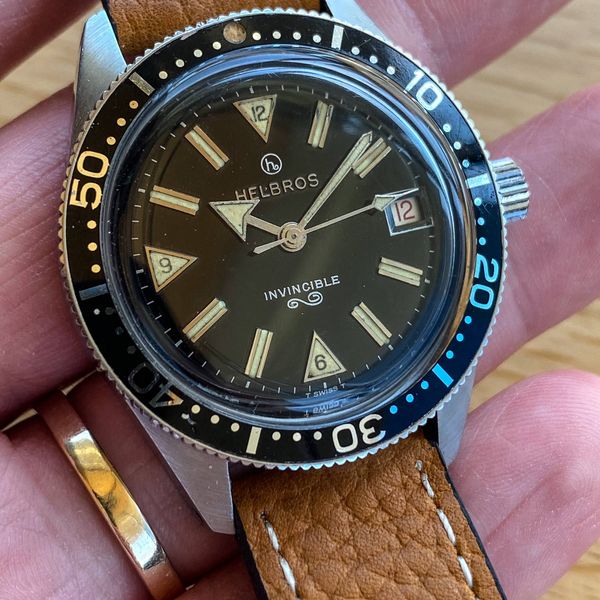 [WTS] Helbros manual winding Skin diver - 1970’s - broad arrow hands ...