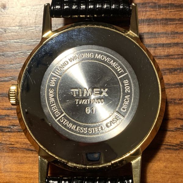 Timex Marlin 1960s Reissue 34mm Gold-Tone Hand Wind Watch - Great ...