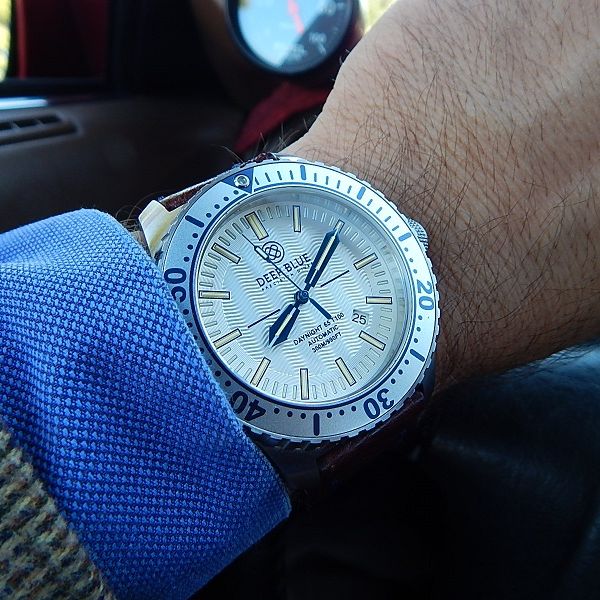 FS: Deep Blue DayNight 65 T100 Silver dial & bezel, Yellow & Blue tubes ...