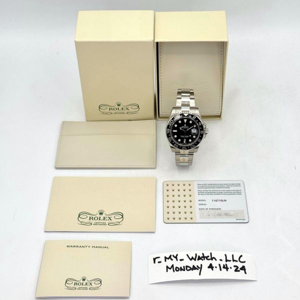 [WTS] 2024 Rolex CPO GMT-Master II 40mm 116710LN Oystersteel Black Dial ...