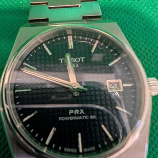 Tissot PRX Powermatic 80 Automatic Blue Dial Used With Box& Papers Men ...