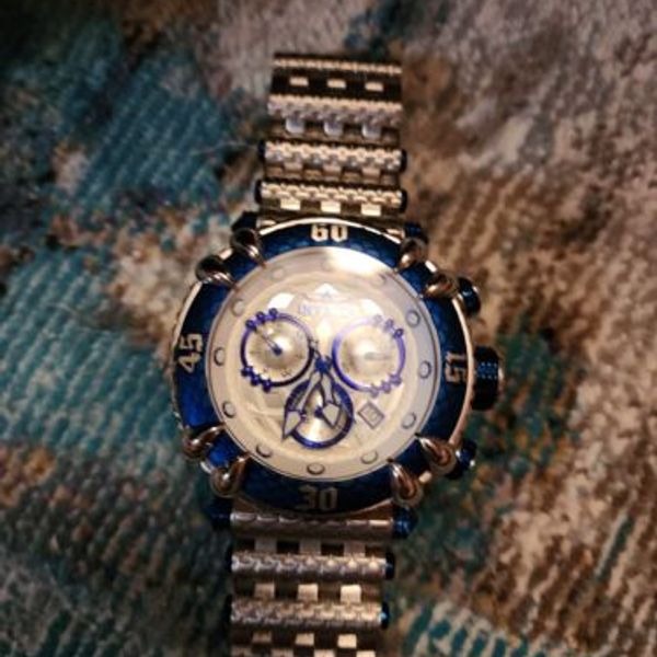 Invicta Subaqua Talon Chronograph Stainlesss Steel 52mm Swiss Mvt Blue ...