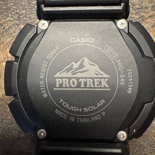 Casio Pro Trek Triple Sensor Tough Solar Resin 10ATM 50mm Compass Watch PRG-340 | WatchCharts ...