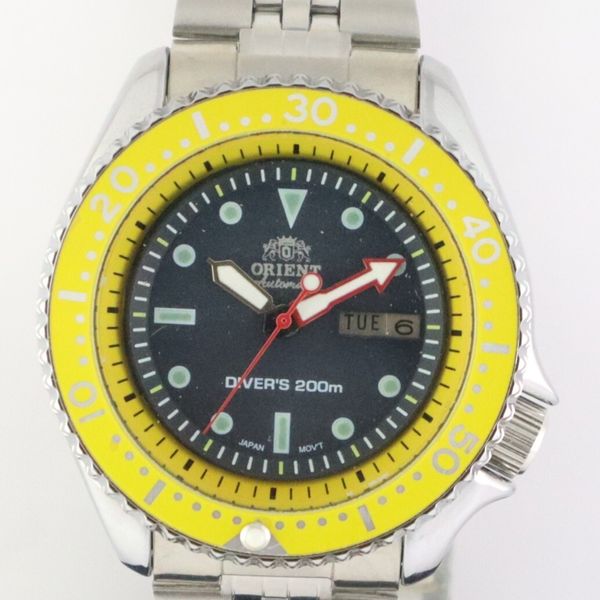 Orient Diver Men Automatic 21 Jew Blue Dial D/D Excellent Working ...