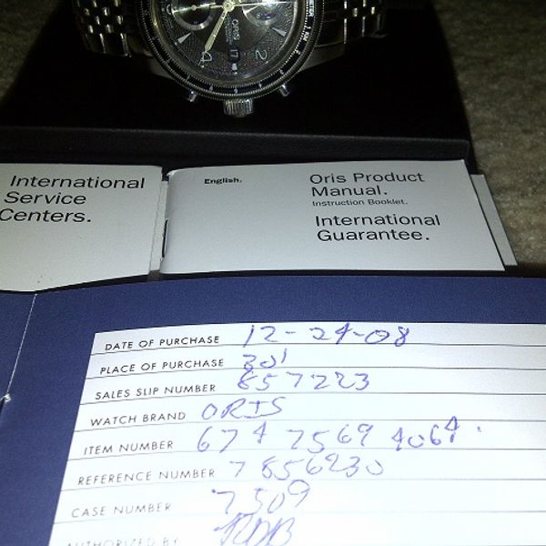 :SOLD: Oris Big Crown Telemeter Chronograph | WatchCharts Marketplace