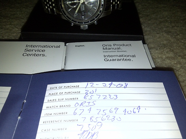 :SOLD: Oris Big Crown Telemeter Chronograph | WatchCharts