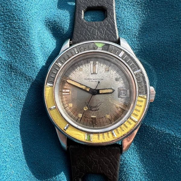 Diver Vintage Squale Master 1000mt Dima Watch First Series ...