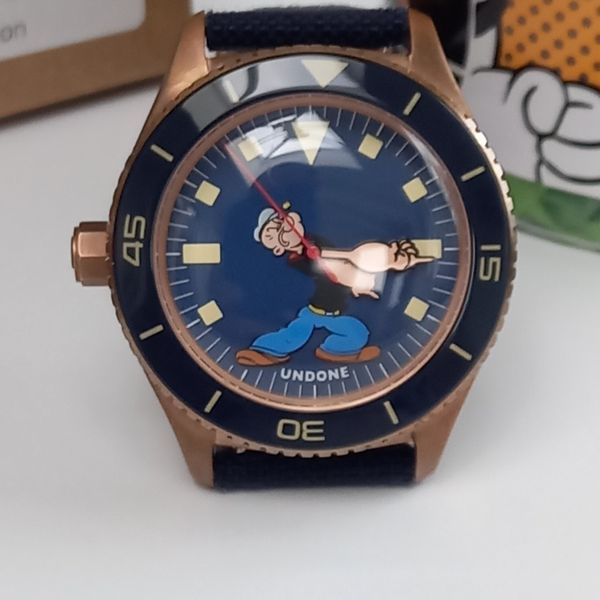 Mens Popeye Automatic Wristwatch From Undone. Limited Edition. Working ...