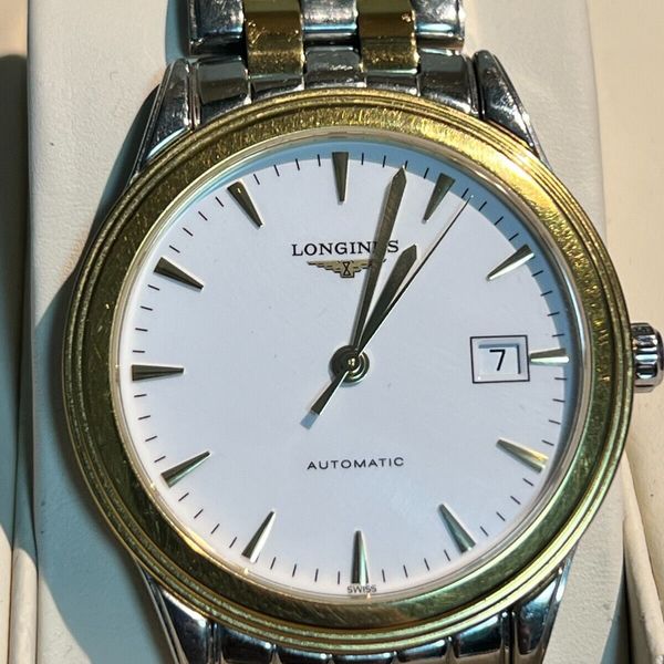 Longines Flagship White Dial dress watch L4873 38.5 mm | WatchCharts ...