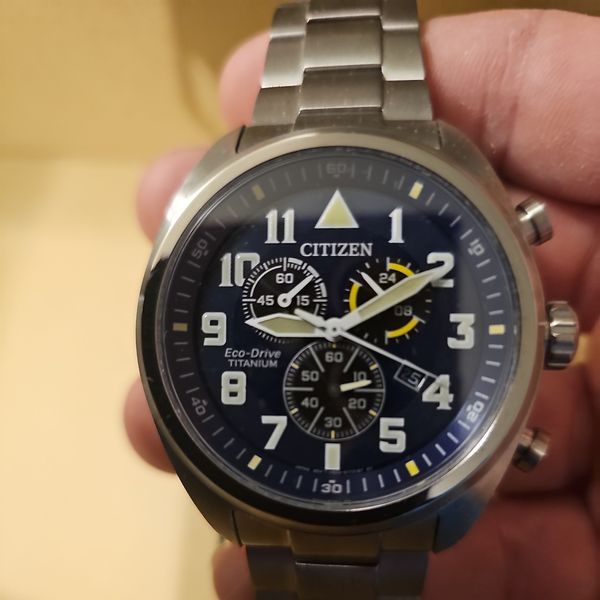 Citizen Eco-Drive Men's Chronograph Titanium Multi Dial Watch 44MM ...