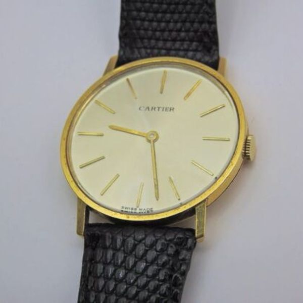 Vintage Cartier 18K Solid Gold Calatrava Watch 1970s New York ...
