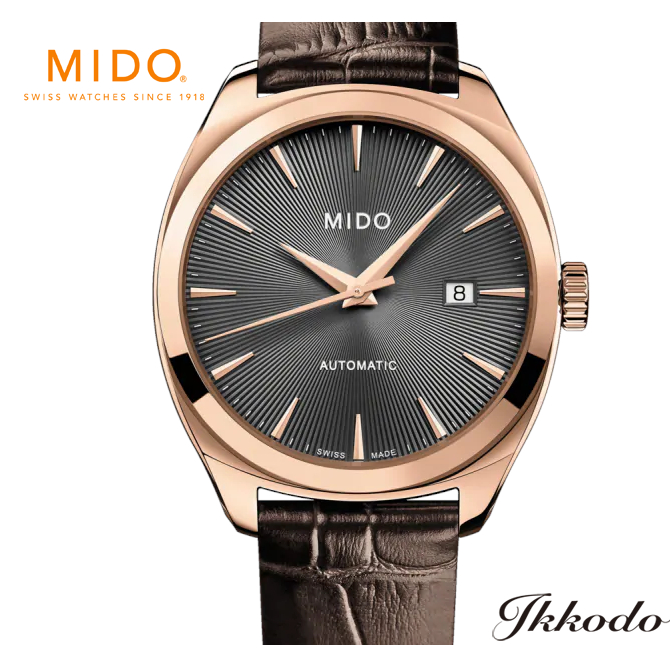 MIDO Mido BELLUNA Royal Gentleman Automatic Stainless Steel Case (Rose ...