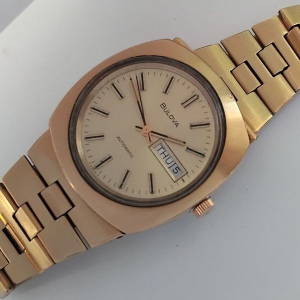 24 JEWELS SWISS MADE BULOVA MEN'S AUTOMATIC VINTAGE WATCH ...
