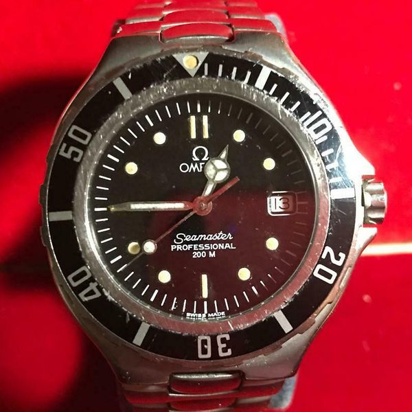 35MM AUTHENTIC OMEGA WATCH SEAMASTER PROFESSIONAL 200 QUARTZ PRE BOND ...