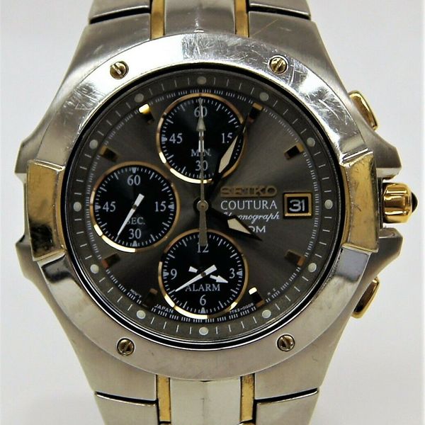 Mens SEIKO Coutura Chronograph 7T62-OGG8 Stainless Quartz Watch B6011 | WatchCharts Marketplace