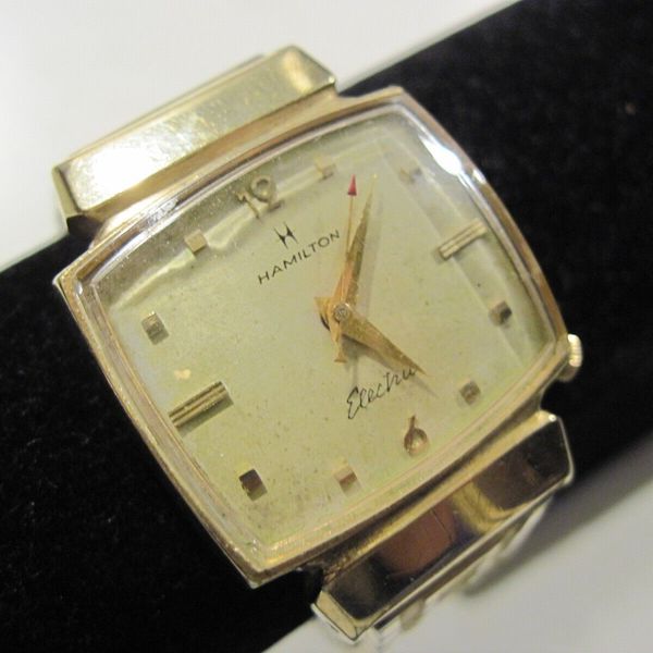 Vintage Mens Hamilton Electric Watch 10K Gold Filled Cal 505 for parts ...