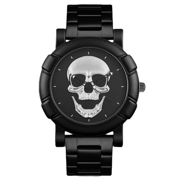 Skull Skull Silver - Steampunk Gothic Wristwatch | WatchCharts