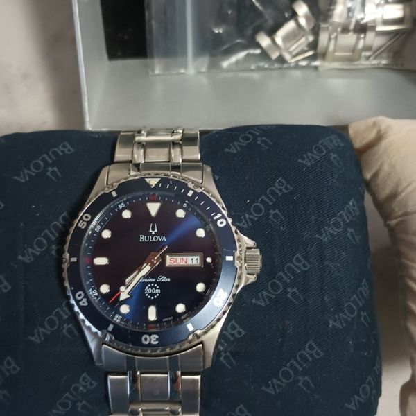 Bulova Marine Star Men's Watch Blue Dial 200m 98C62 + Le Coq Sportif ...
