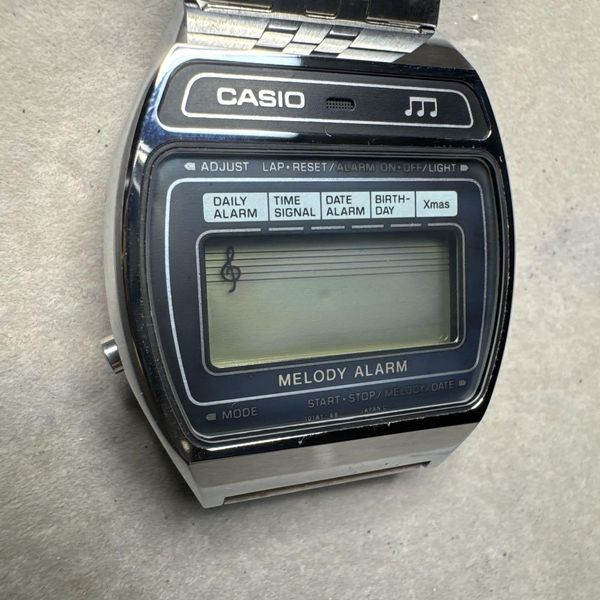 Casio M-1230 Melody Alarm Digital Chronograph, Rare, 1981 Quartz Watch ...