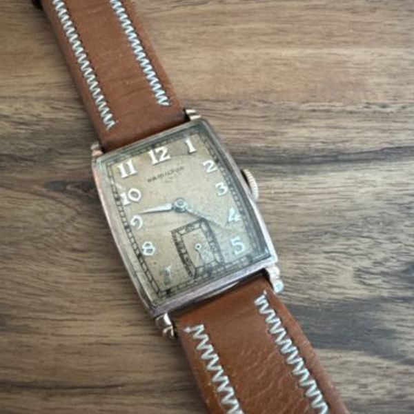 Vtg Hamilton Watch 1940s 980-17 Jewels 10K Gold Filled- Works! Tank ...