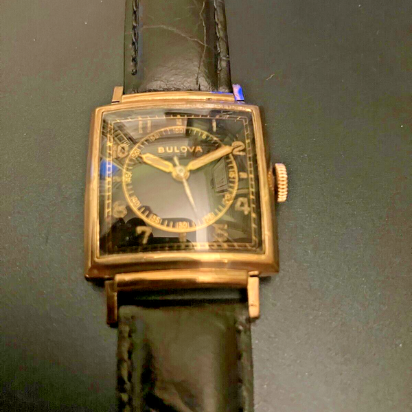 Bulova Mens Square Wristwatch Watch Circa 1940 Runs | WatchCharts ...