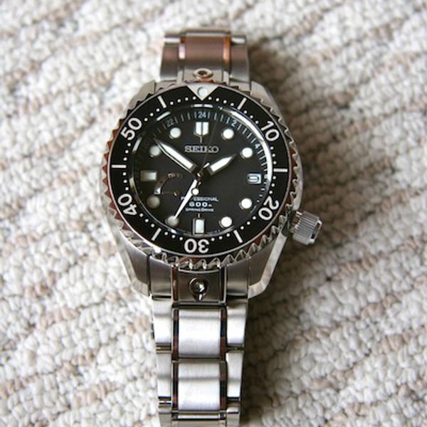 SEIKO PROSPEX SBDB001 600m SPRING DRIVE DIVER complete with box ...