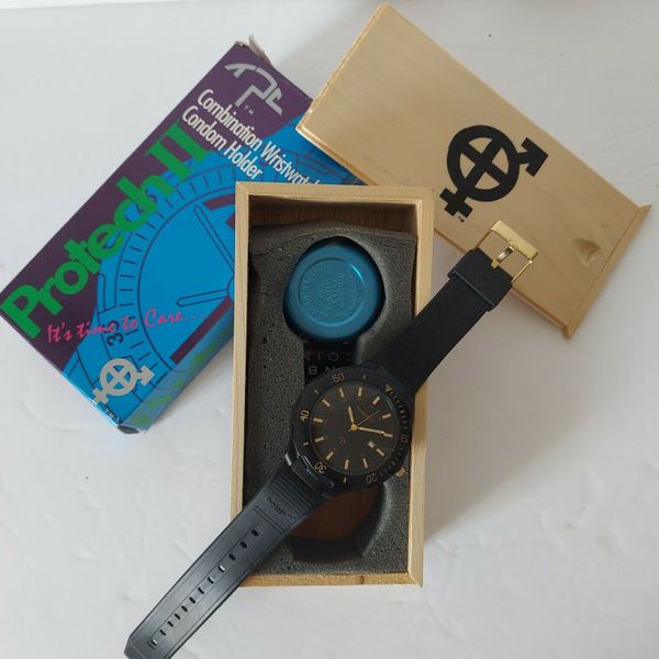 RARE!!! Madonna Watch Protech II Wristwatch Condom Holder Combo 47mm 1993 Tour | WatchCharts ...