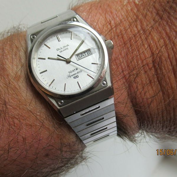 Vintage Bulova 1984 Superior 2000 Quartz 7 Jewels ETA 555 422 BULOVA ...