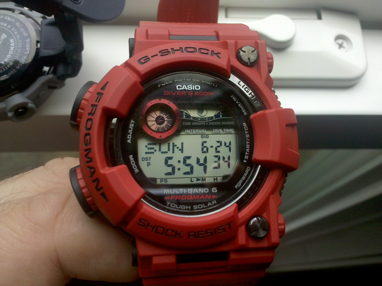 S O L D ****: Casio G-Shock GWF-1000RD-4 Burning Red Frogman (with ...