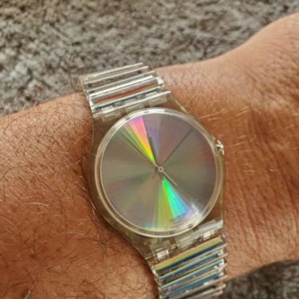 Unique Swatch Model 5755 Hexagonal Swiss Made watch new battery ...