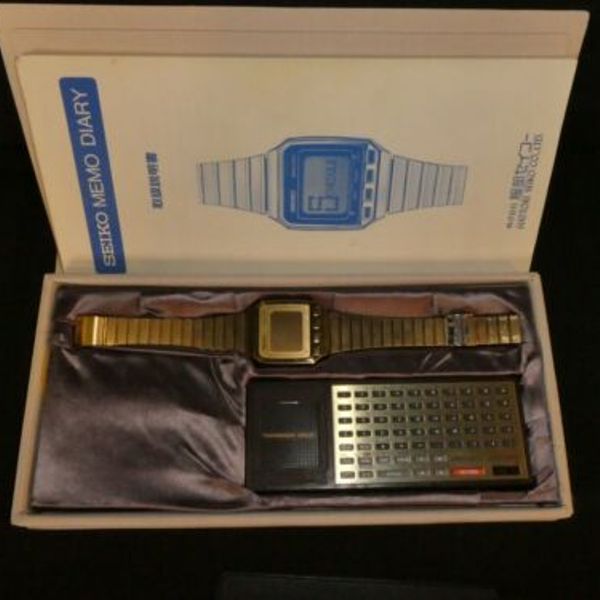 Vintage Seiko Memo Diary Watch, UW02-0010, w/ Box Instructions ...