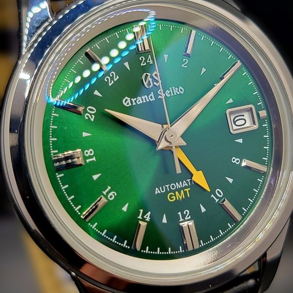 Custom Mod (Grand Seiko Elegance GMT ) Green Dial/Yellow or Blue GMT ...