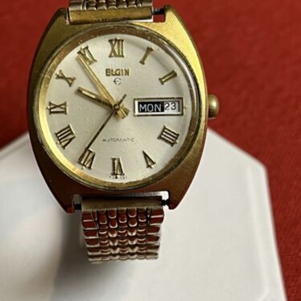 Vintage Swiss Elgin Automatic Gold Tone Men’s Watch | WatchCharts ...