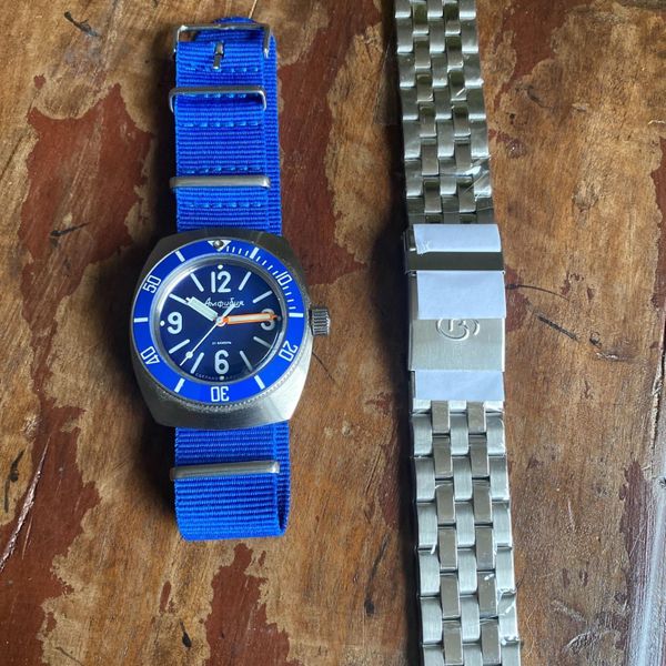 [WTS] Vostok Amphibia - Bezel/hands mod - includes unworn bracelet ...