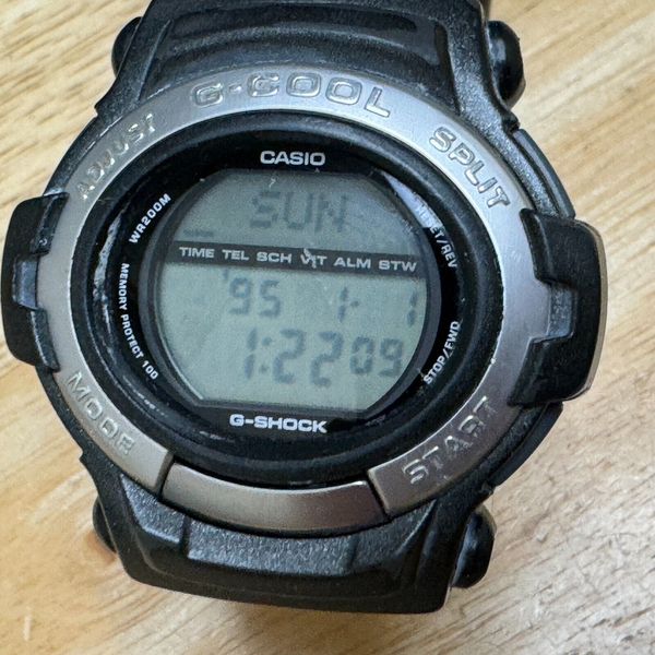 VTG CASIO G-Shock G-Cool Digital Quartz Watch GT-008 Men 200m Oval New ...