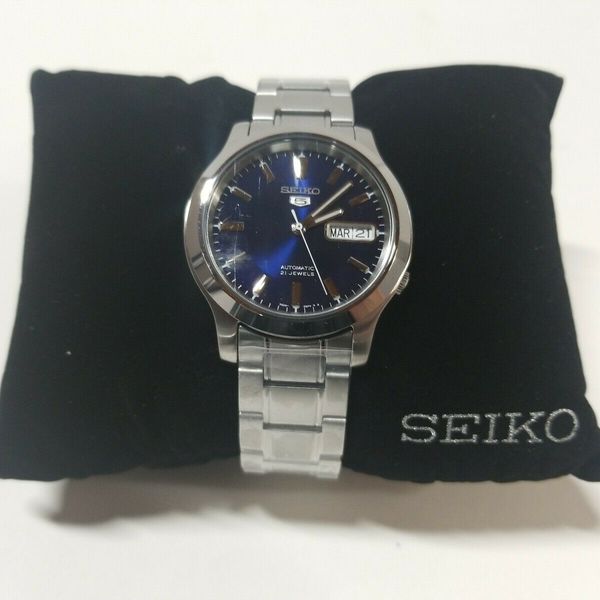 Seiko 5 Men's SNK793 Automatic Stainless Steel Watch with Blue Dial ...