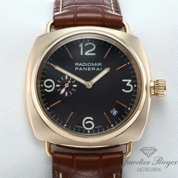 Panerai Radiomir PAM00103 Rosegold 750 Leder Automatik 40 mm Damen ...