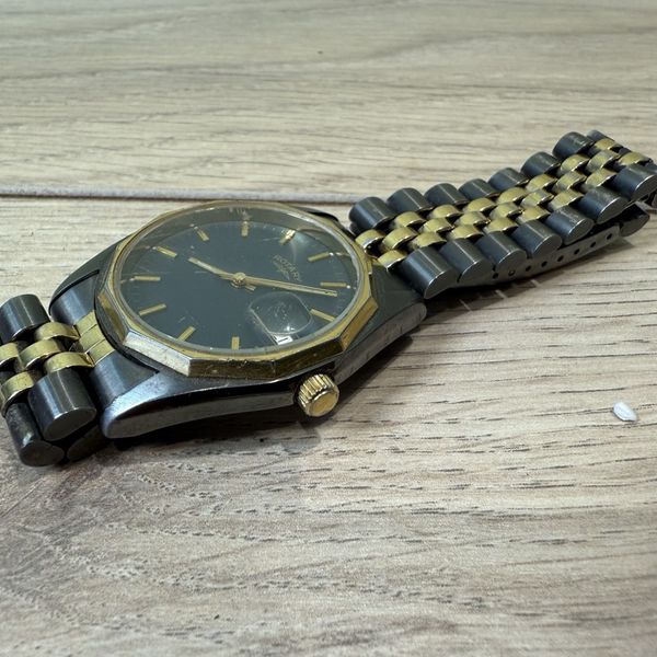 Mens Rotary 4333 Gunmetal/Gold Watch Jubilee Bracelet SPARES ...