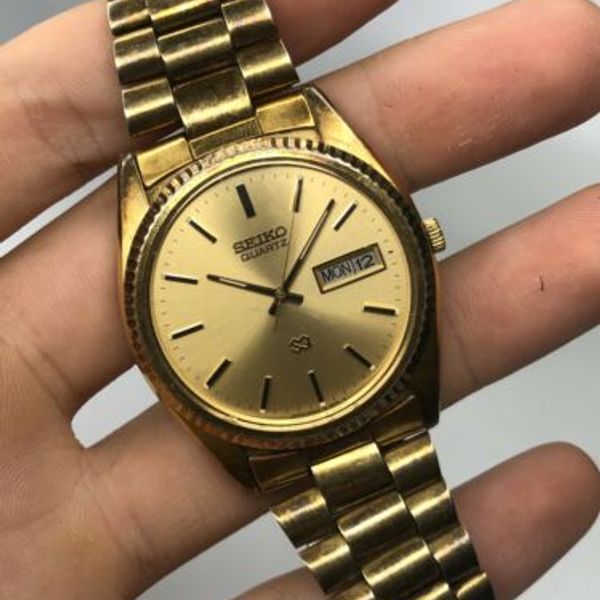 Vintage SEIKO | 6923-8089 A4 | Men's Quartz Watch | Day Date | SQ | Gold Tone | WatchCharts ...