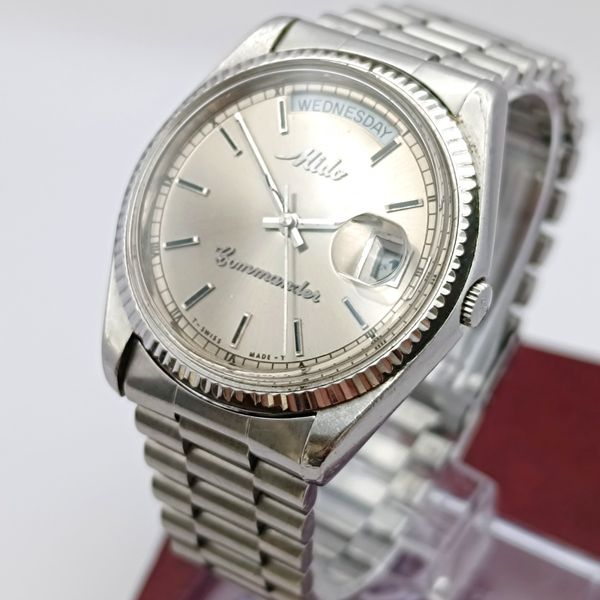 Mido President Watch Mido Commander Day Date Automatic Mens Swiss ...