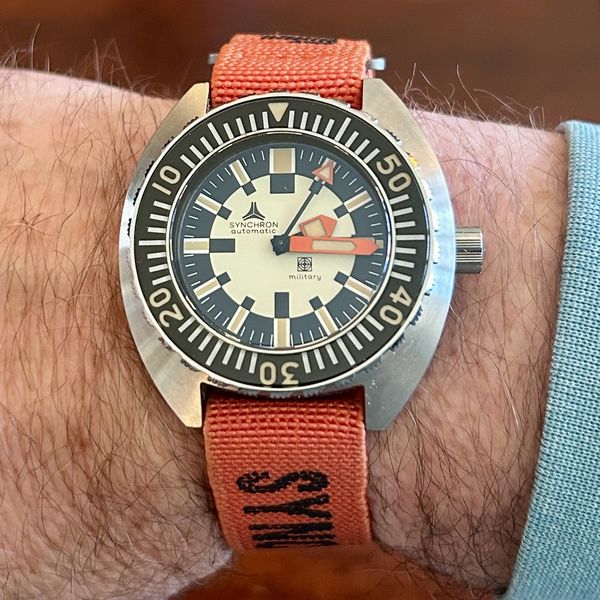 Synchron Military on Custom Erika’s Strap | WatchCharts Marketplace