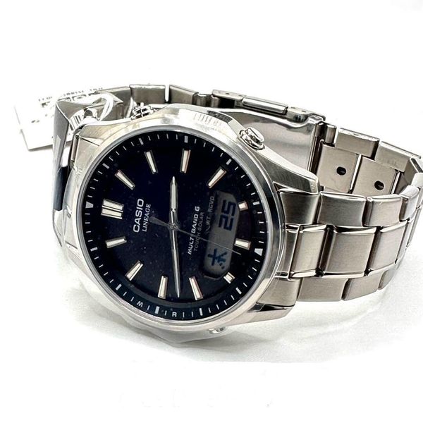 New CASIO LCW-M100TSE-1AJF LINEAGE Titanium Solar Radio Menâ s Watch ...