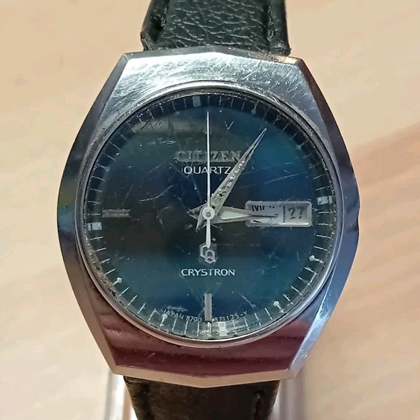 Rare Vintage Citizen Crystron 8700 Men's Day/Date Watch. GN-4W-S. For ...