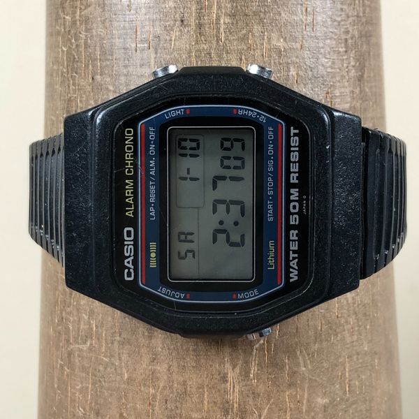 Casio Men W-26 Sport Multifunction Black Rubber 37mm Quartz Digital ...