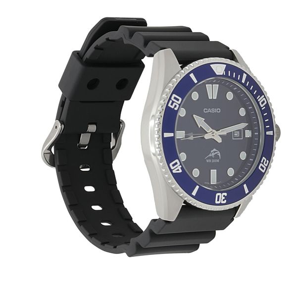 Casio Analog Blue Dial Stainless Steel / Resin Men's Watch MDV-106B-2AV ...